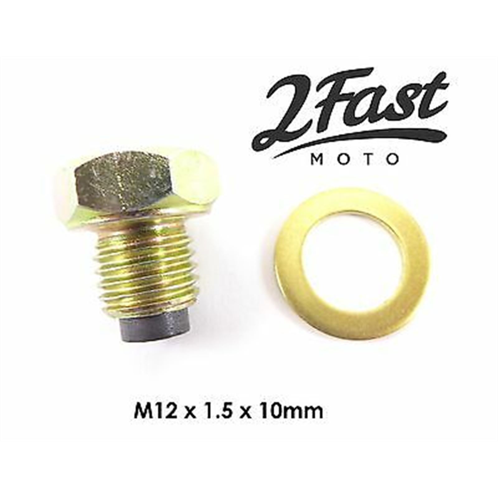 2FastMoto Honda Engine Crankcase Magnetic Oil Drain Plug Bolt Replaces ...