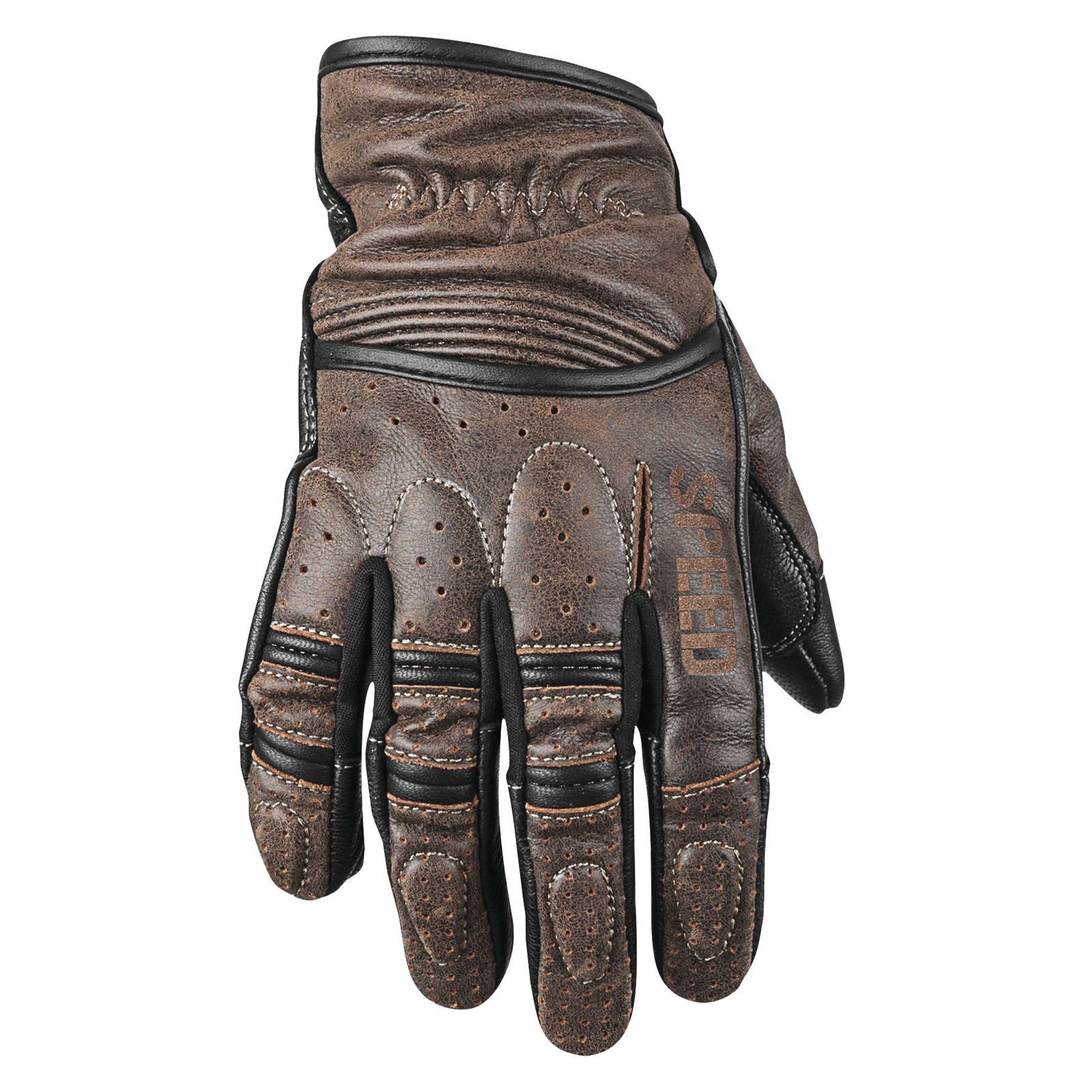 Speed And Strength Rust and Redemption Leather Glove Brown Medium ...