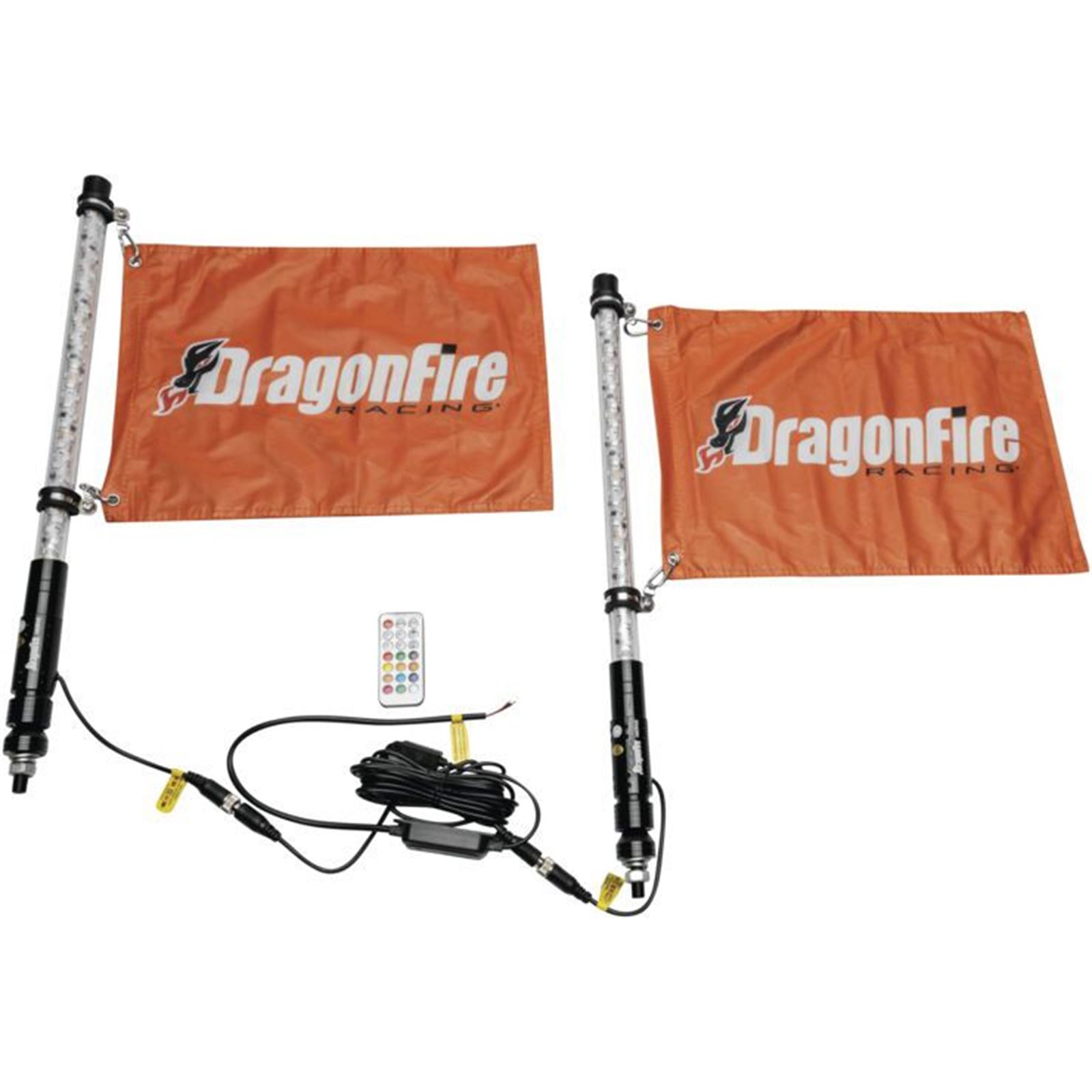 Dragonfire Racing Spiral LED Lighted Whip - Clear - 2' - Pair ...