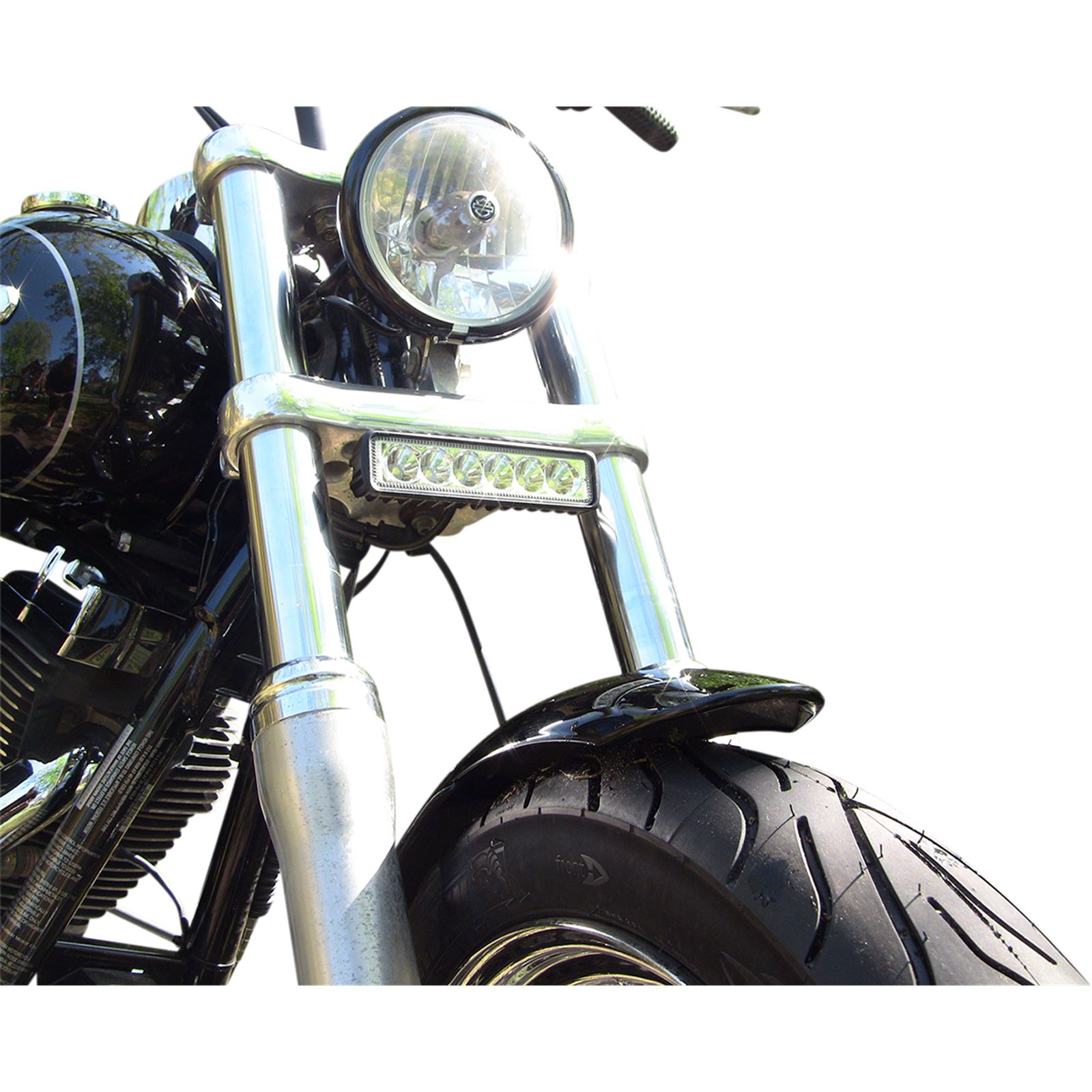 Custom Dynamics LED 6 Bulb Driving Light Bar - LED For Harley Davidson ...