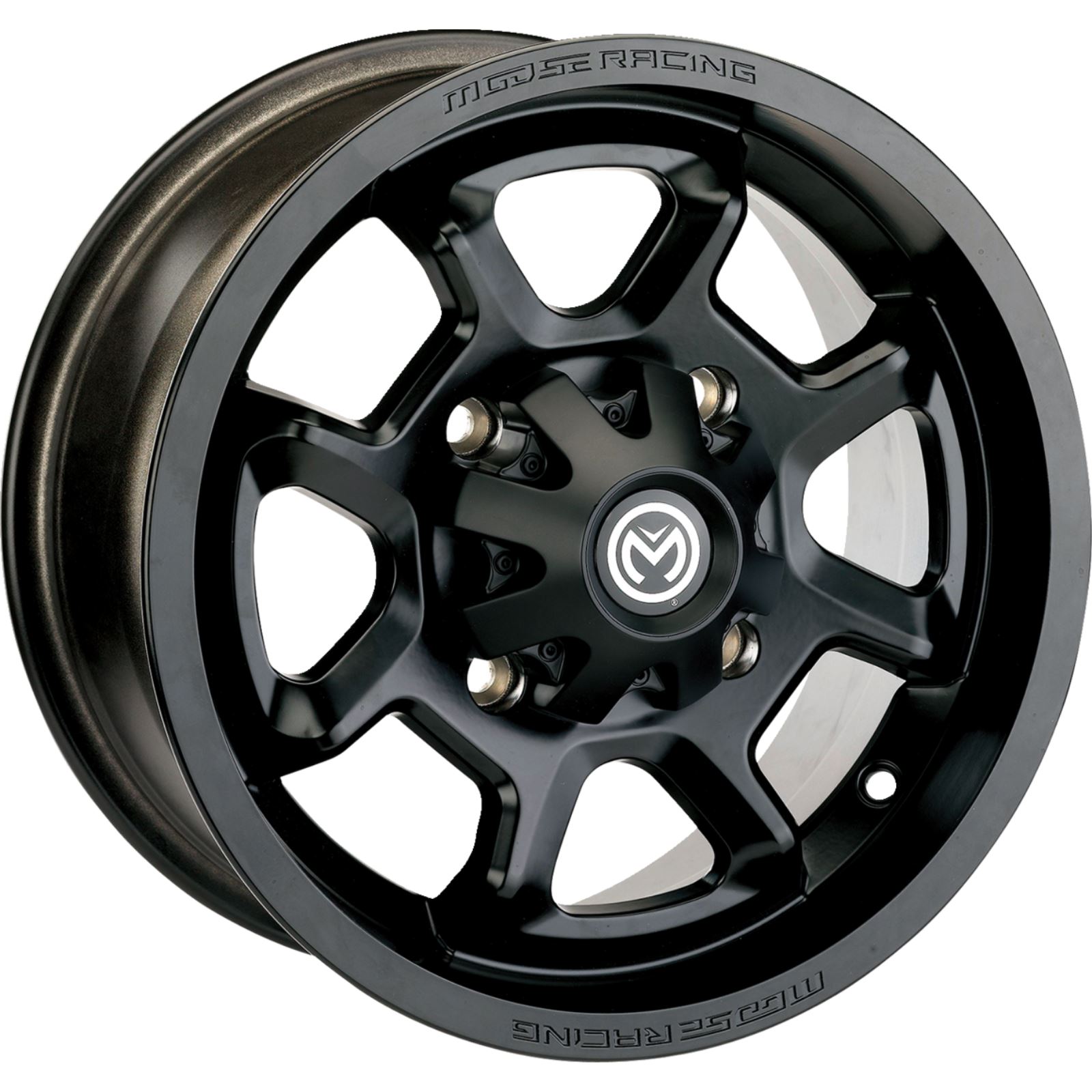 Moose Racing Wheel - 415X - Front - Black - 12x7 - 4/110 - 4+3 ...