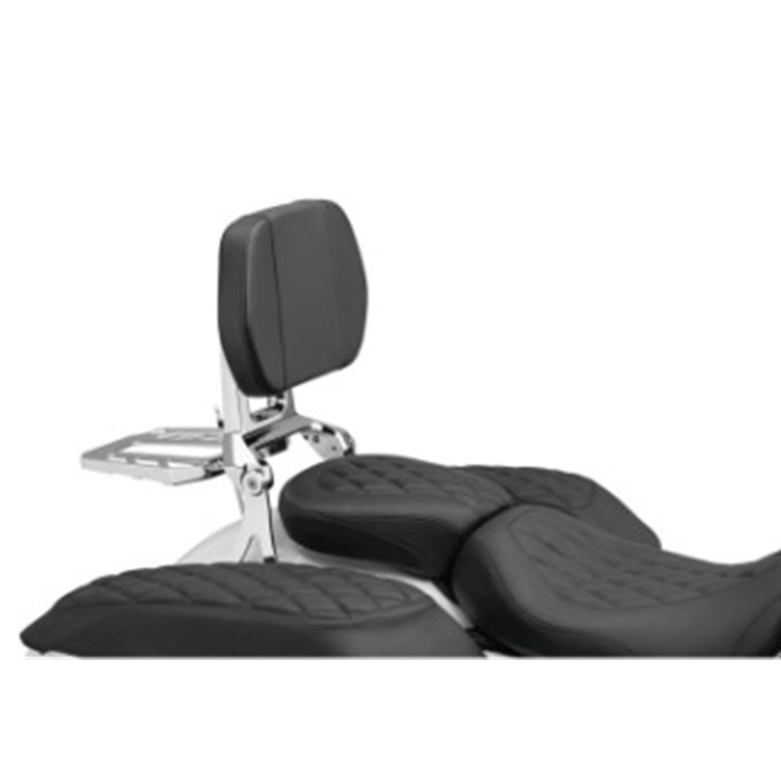 Kuryakyn Neo Driver & Passenger Backrest - Chrome - Motorcycle, ATV ...