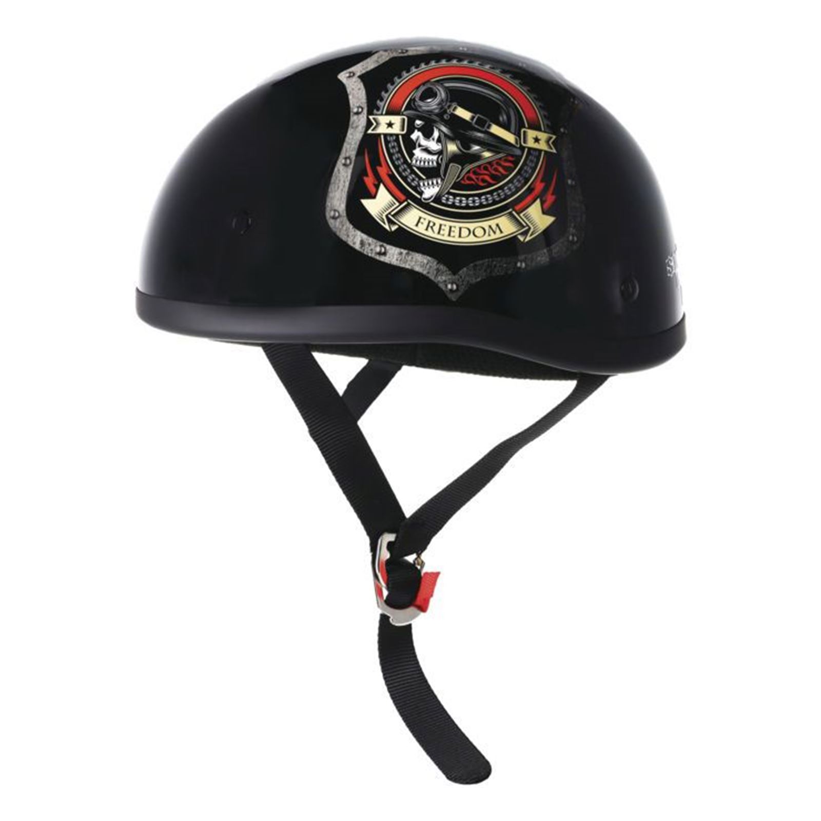 Skid Lid Helmets Original Freedom Helmet - Black - XL - Motorcycle, ATV ...