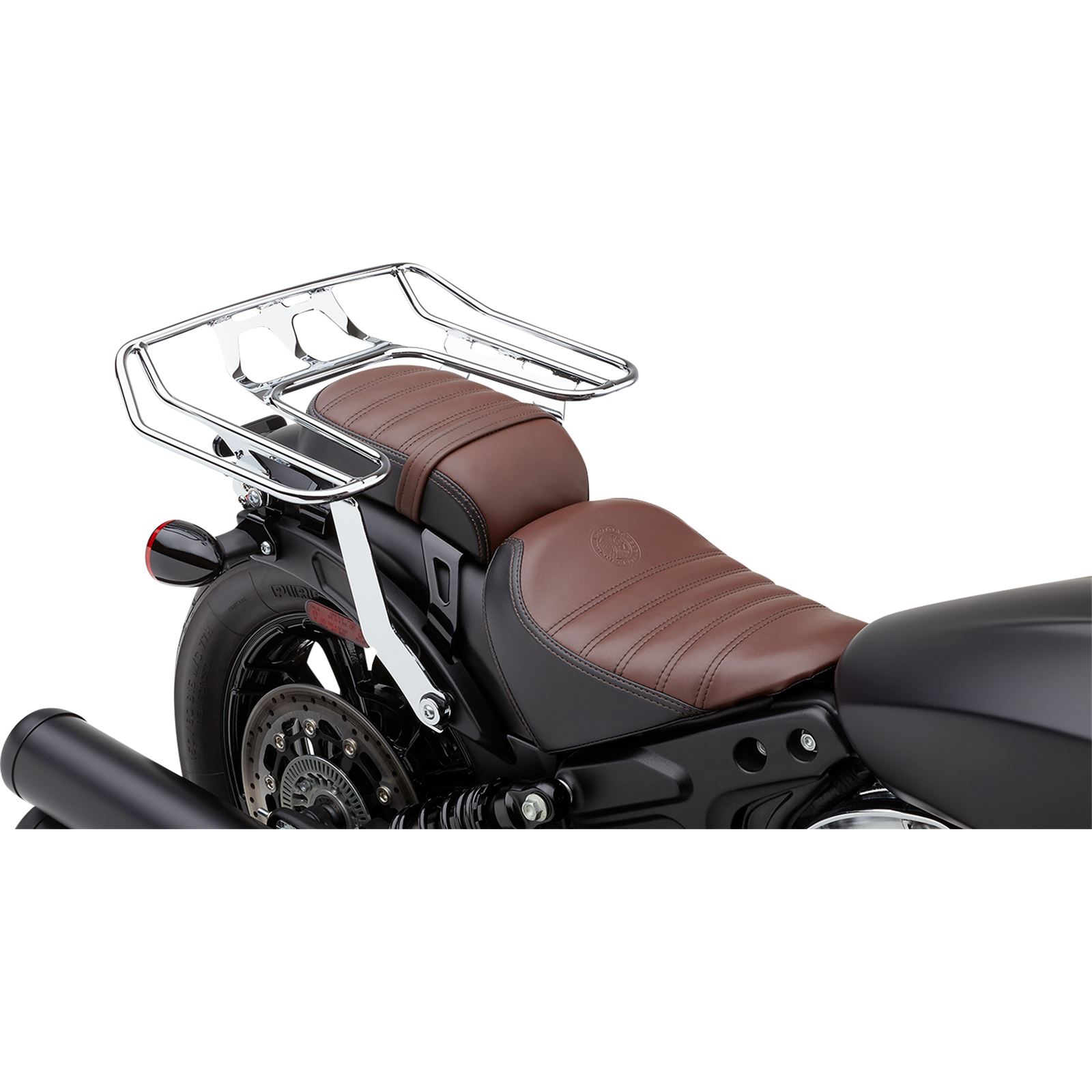 Cobra Detachable Wrap Around Rack - Chrome - Bobber - Motorcycle, ATV ...