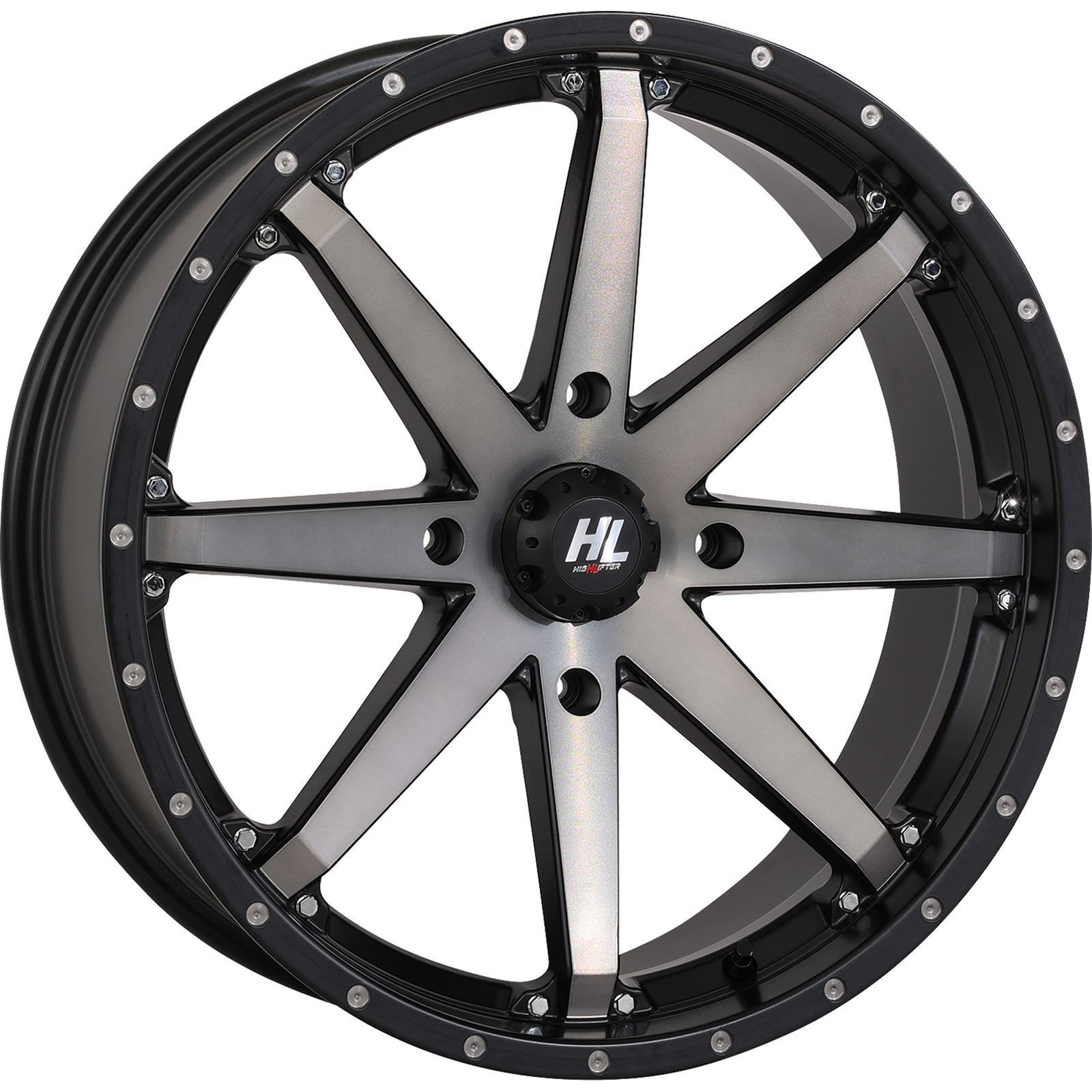 High Lifter Wheel - HL10 - Front/Rear - Matte Black/Smoke - 20x7 - 4/ ...