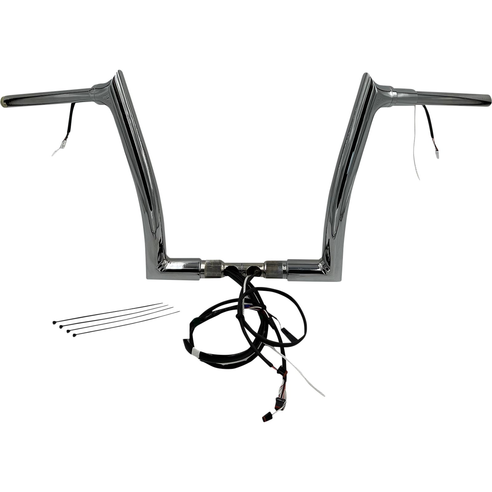 Fat Baggers Handlebar Kit - Pointed Top - 12" - Chrome - Motorcycle ...