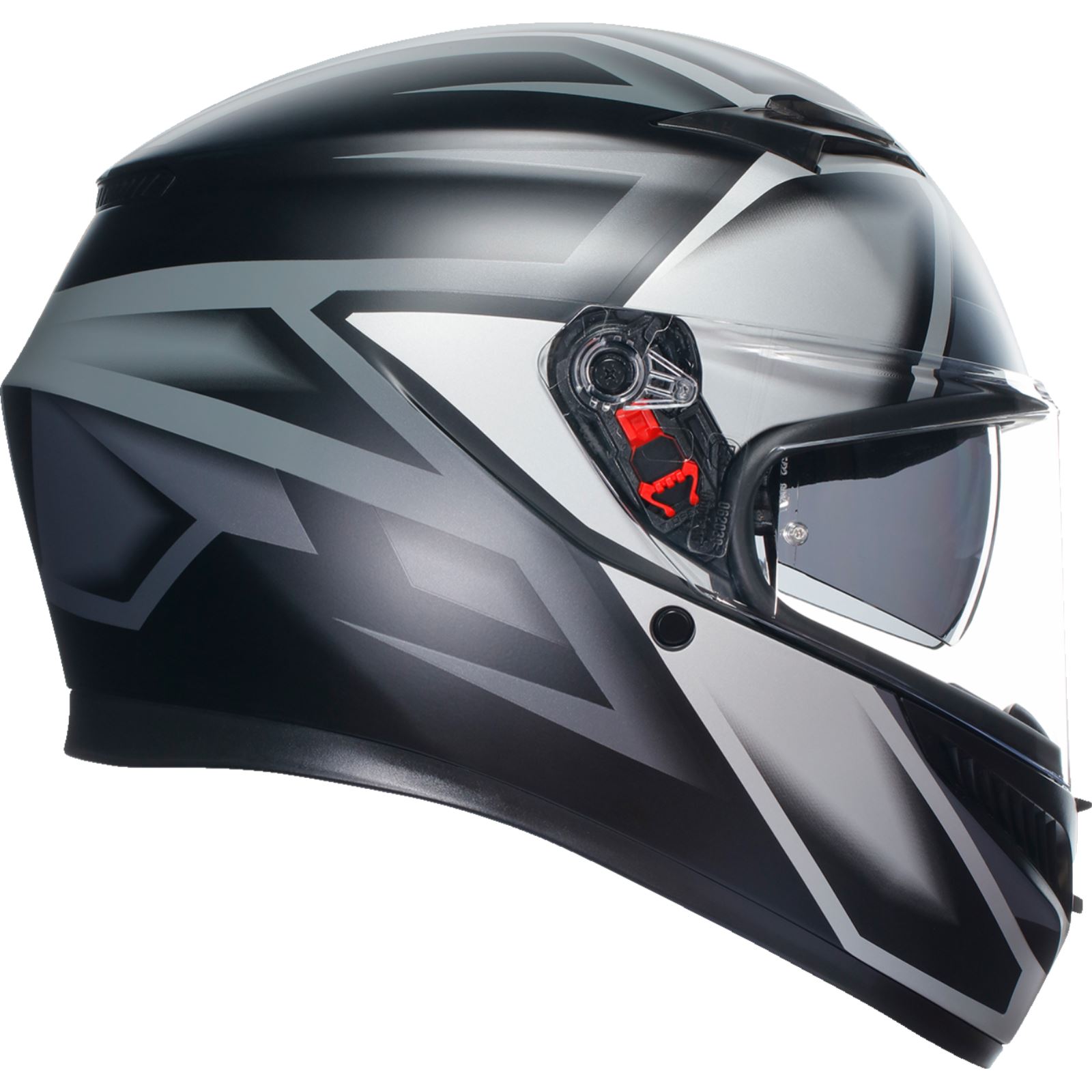 AGV Helmets K3 Helmet - Compound - Matte Black/Gray - Motorcycle, ATV ...