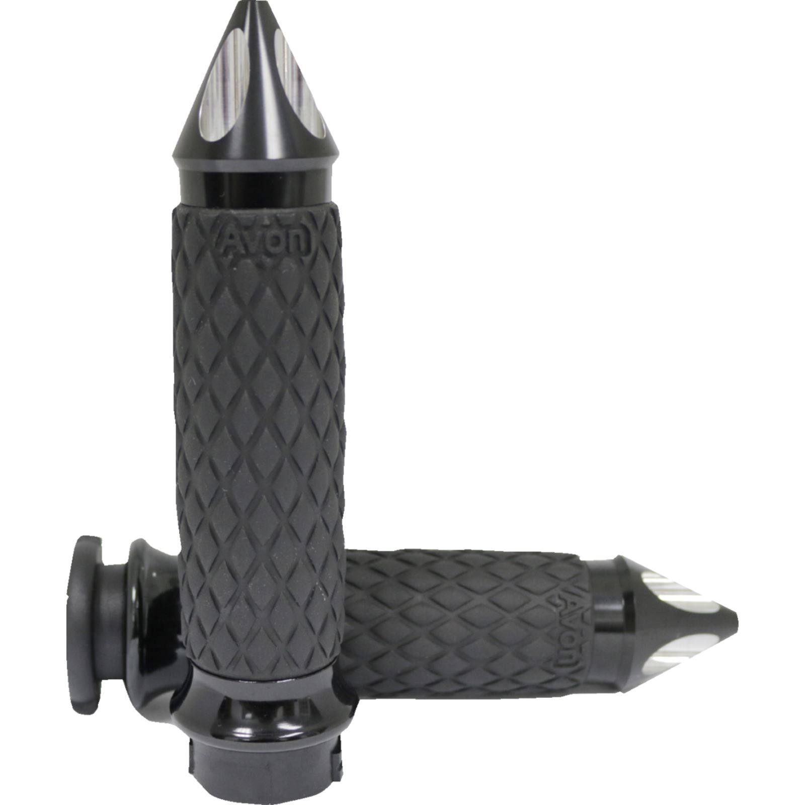 Avon Grips Grips - Diamond Contour - Spike - Black - Motorcycle, ATV ... Avon Grips Grips - Diamond Contour - Spike - Black - Motorcycle, ATV ...