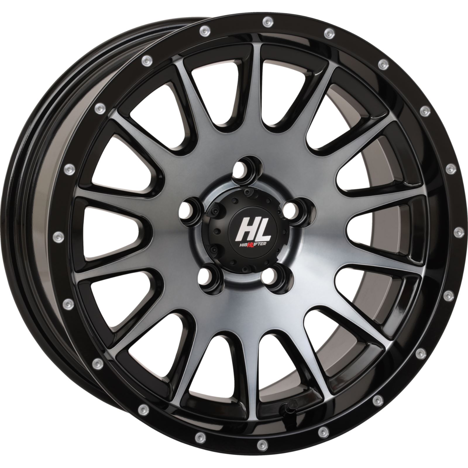 High Lifter HL25 Front/Rear Wheel - Dark Tint Gray - 15x7 - 4/137 - 4+3 ...