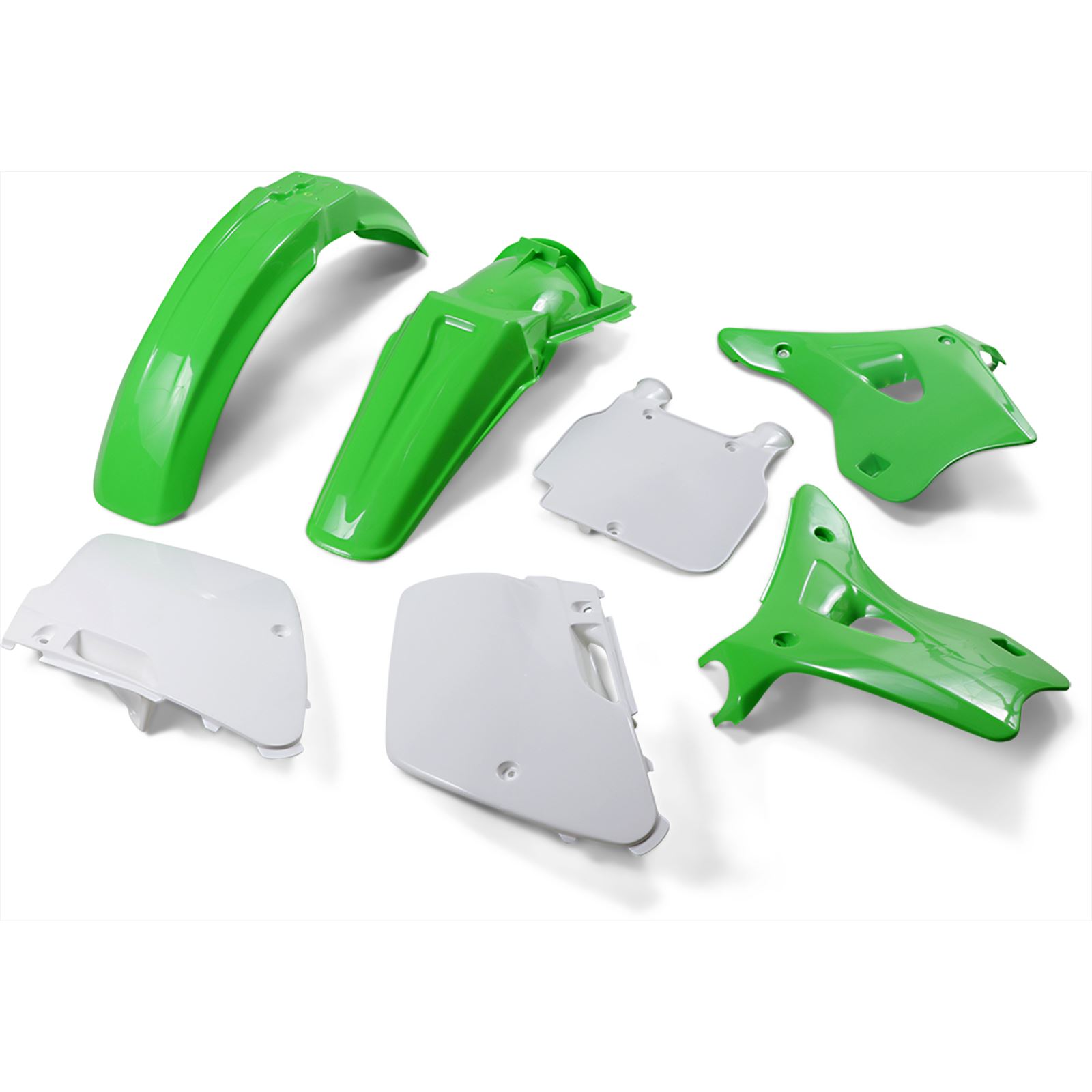 UFO Plastics Body Kit - Green/White - KX125/250 - '94-'95 is at ...