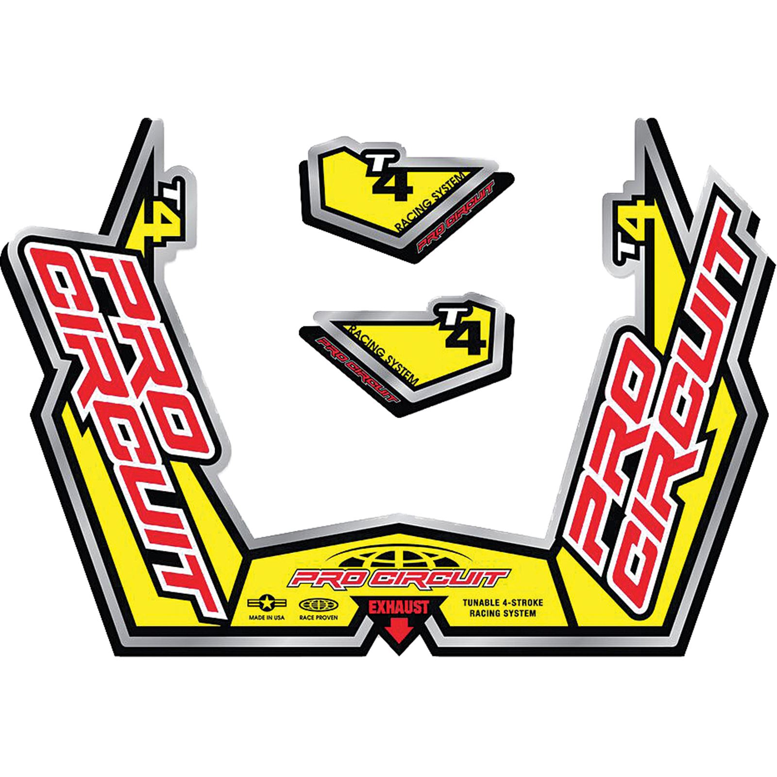Pro Circuit Muffler Sticker Kit - Motorcycle, ATV / UTV & Powersports ...